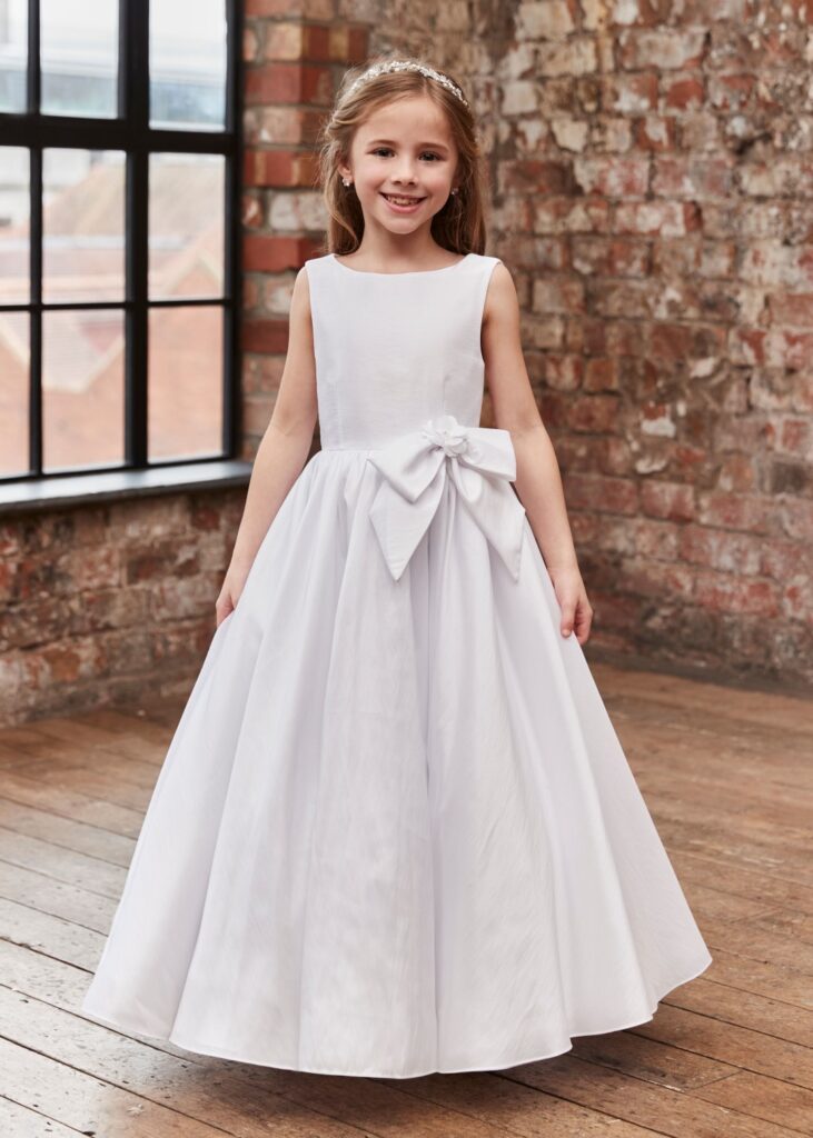 EG20369 WHITE | FLOWER GIRL | COMMUNION DRESS